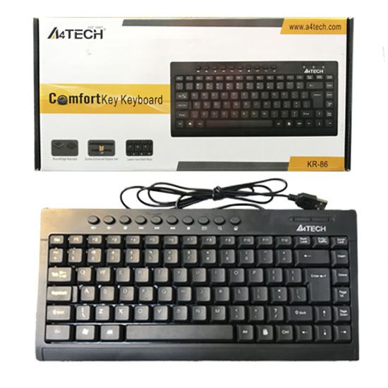 A4tech Comfortkey Keyboard With Multi Function KR-86(s) | Shopee ...