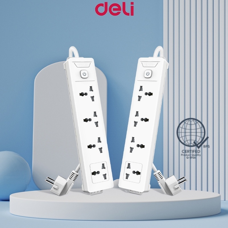 Deli 3/5M Extension Socket Outlet Extension Cords Multifunctional ...