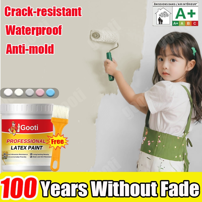 ★1KG★Quick Drying Latex Paint Anti Corrosion Mildew Emulsion Paint Eco ...