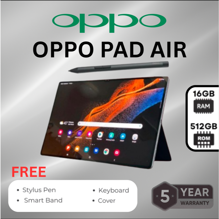 NEW MODEL 2025 PAD AIR | 16GB RAM 512GB ROM | Snapdragon 865 | 4G+5G LTE Dual SIM | 20000mAh ...