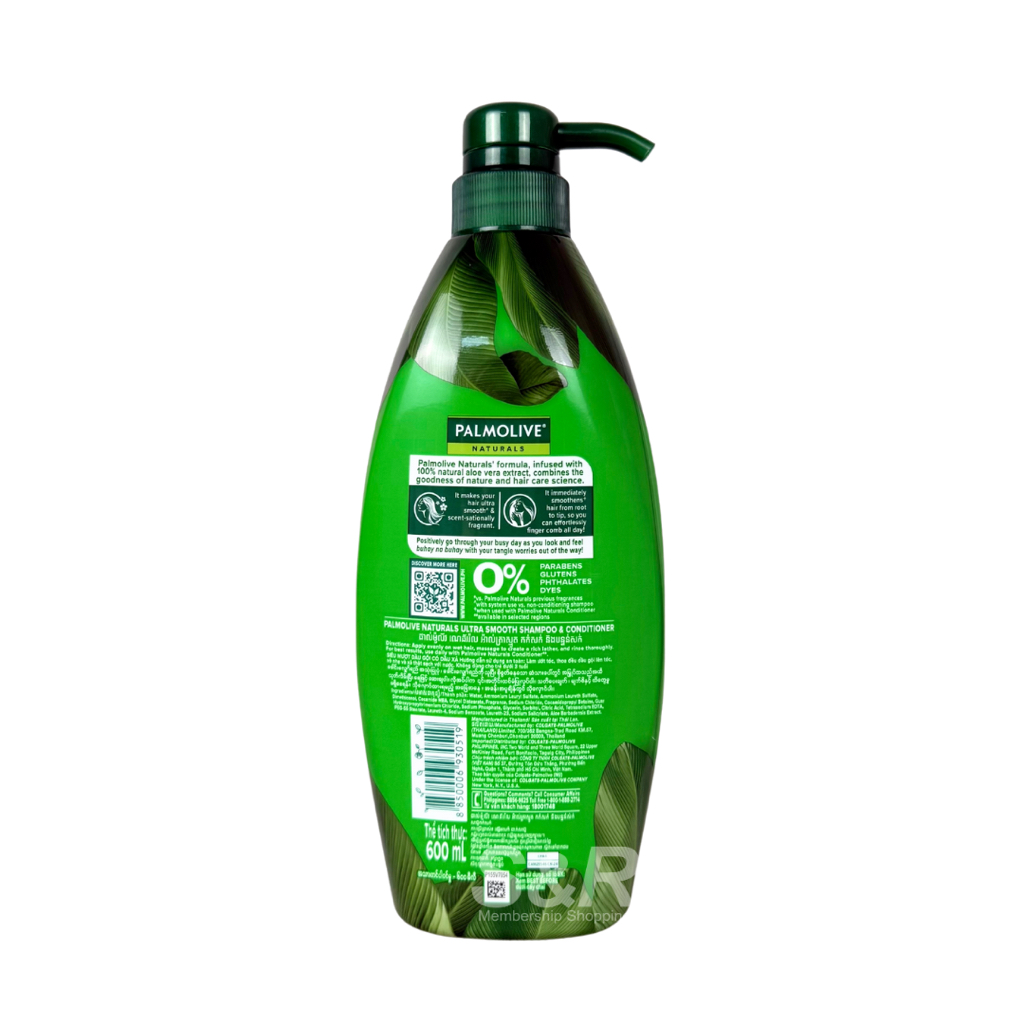 Palmolive Naturals Ultra Smooth Aloe Vera Shampoo & Conditioner 600mL ...
