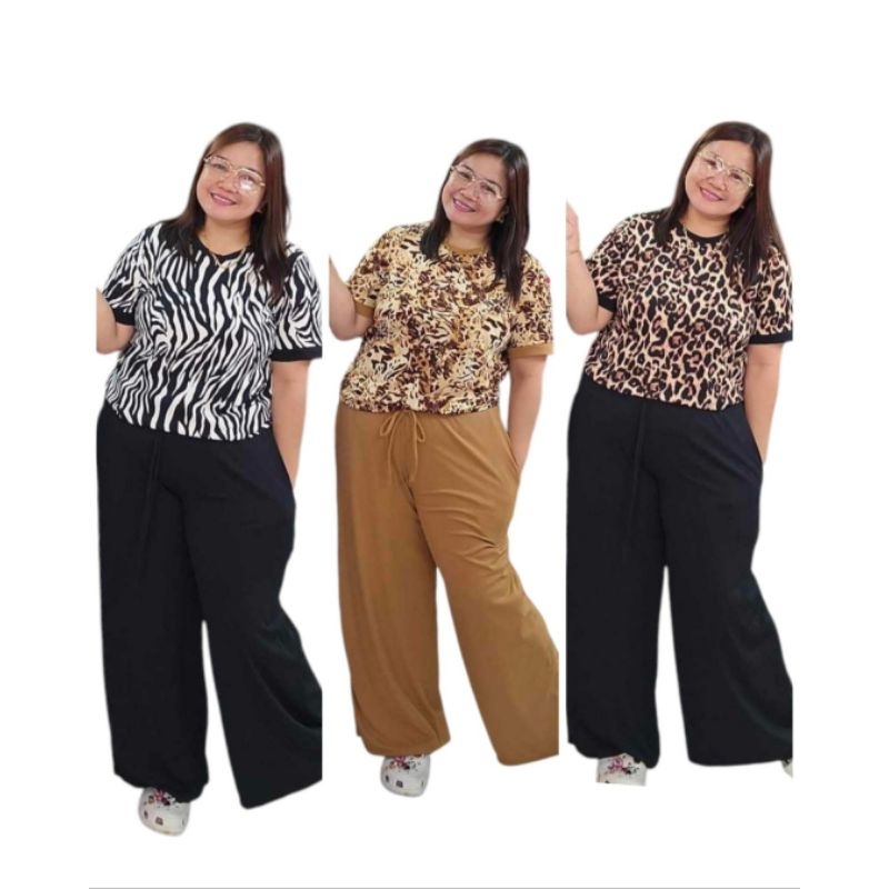 PLUS SIZE TERNO COORDS DESIGN KNITTED | Shopee Philippines