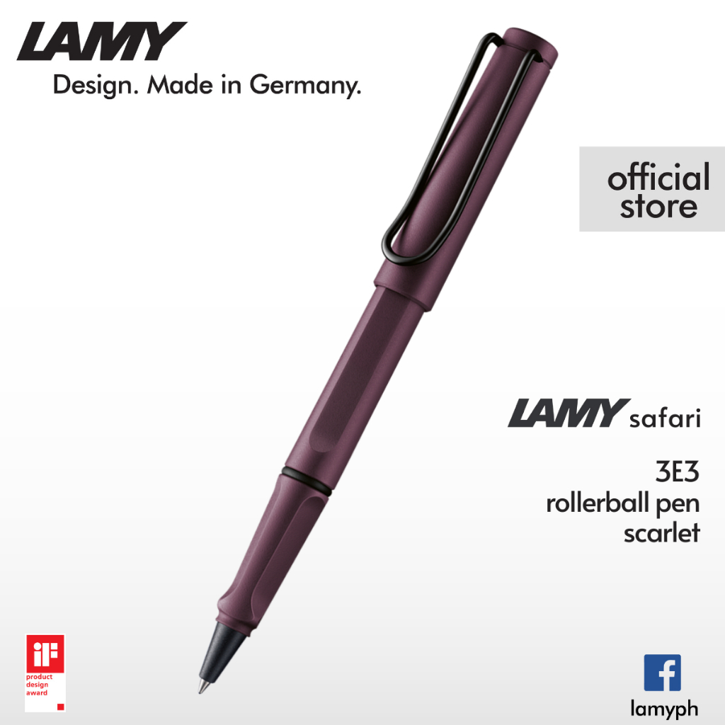 LAMY Safari Rollerball Pen | Scarlet | 3E3 | Shopee Philippines