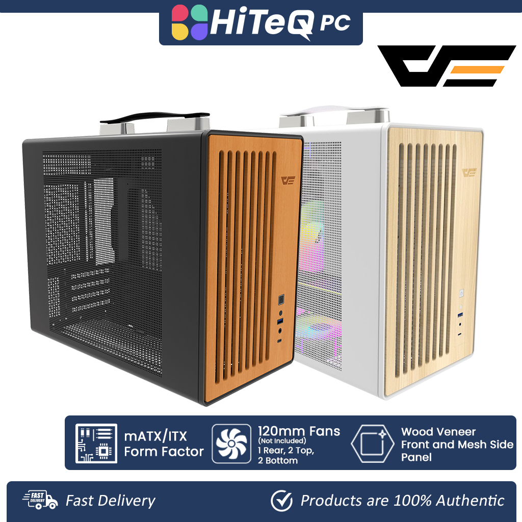 HiteqPC | darkFlash WD200 M-ATX Wood Veneer PC Case | Shopee Philippines