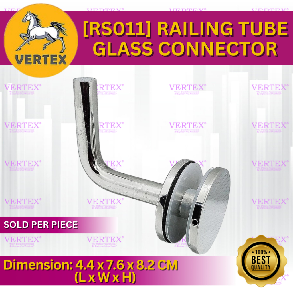 [RS011] Railing Tube Glass Connector | Shopee Philippines