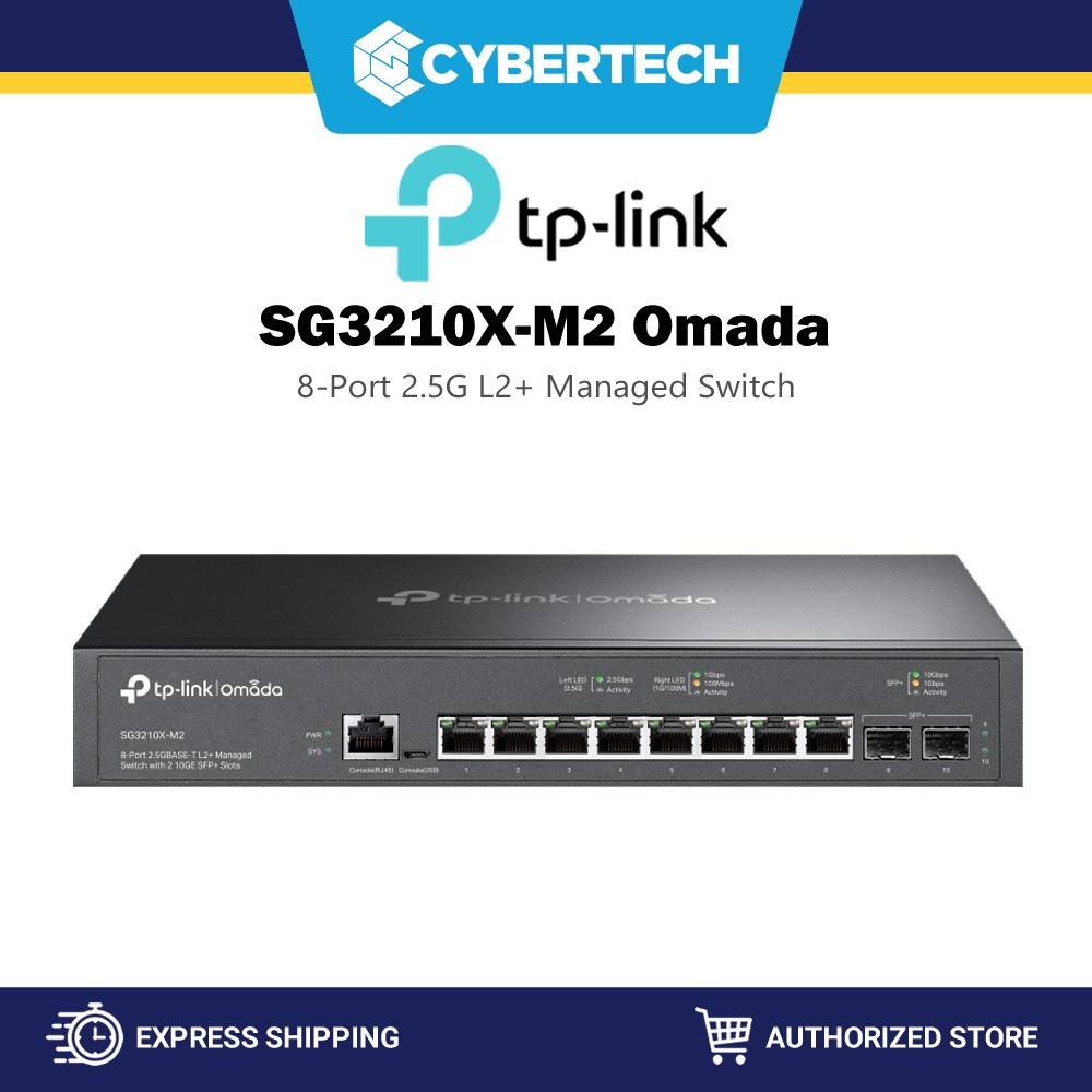 Cybertech Tp-Link SG3210X-M2 Omada 8-Port 2.5G L2+ Managed Switch ...