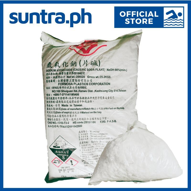 Caustic Soda Flakes (1 bag 25 kilos) | Shopee Philippines