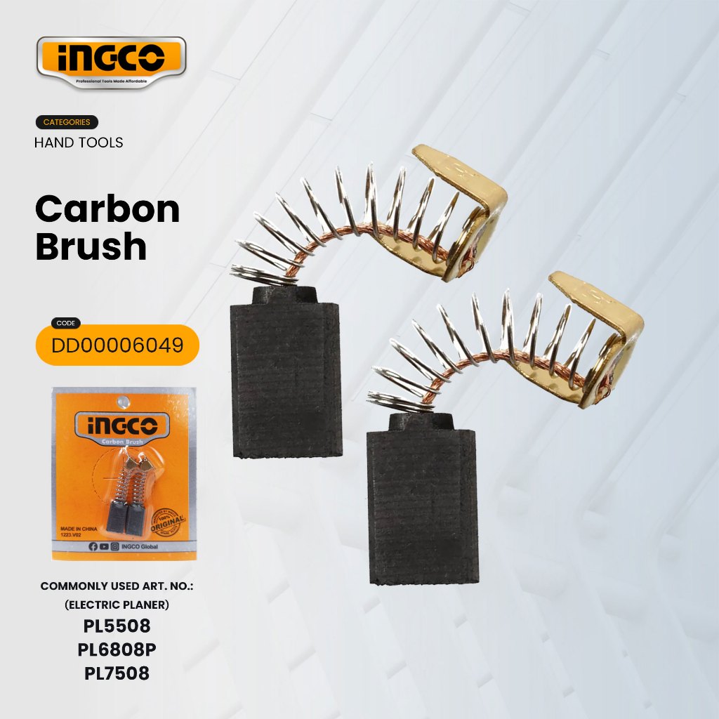 Ingco Planer Carbon Brush Set Replacement Motor Brushes SPARE PARTS For ...