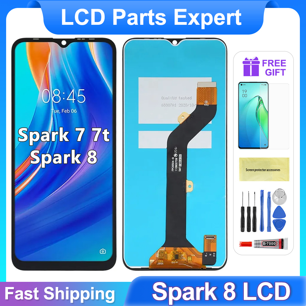 LCD For Tecno Spark 7 7T KF6 KG6P /Spark 8 KG6 LCD for Infinix HOT 10i X659 Touch Display ...
