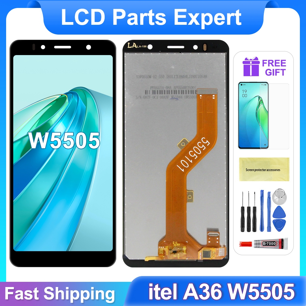 TFT LCD with Frame For Itel A36 W5505 LCD Display Touch Screen ...