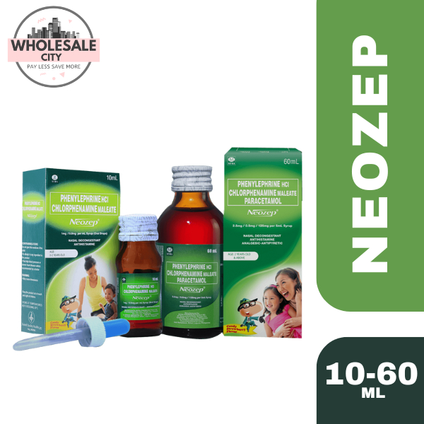 Neozep Nasal Decongestant Antihistamine Oral Drop/Syrup 10mL-60mL ...