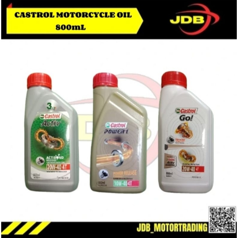 CASTROL MOTORCYCLE OIL 0.8L | Shopee Philippines