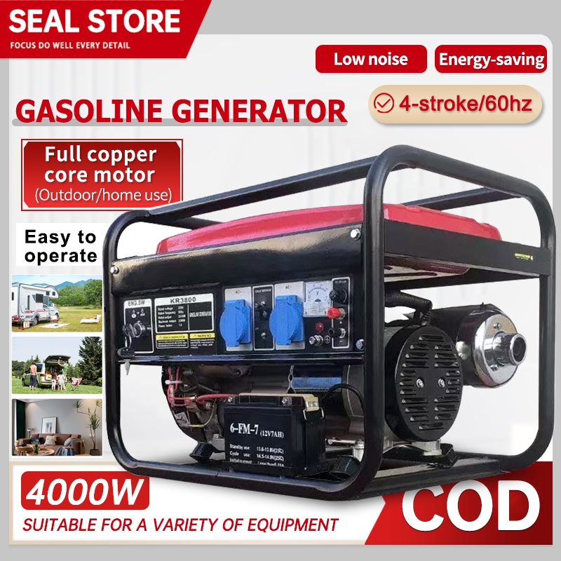 4000W Gasoline Generator High Quality Outdoor/Home 4-Stroke Generator ...