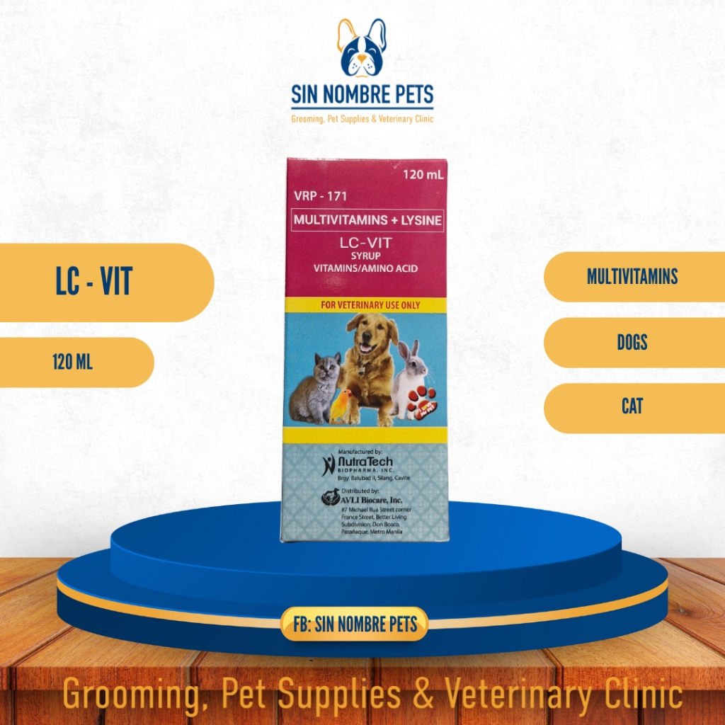 LCVIT 60ML / 120ML Lc Vit MULTIVITAMINS Pet Multivitamins Cat Dog ...