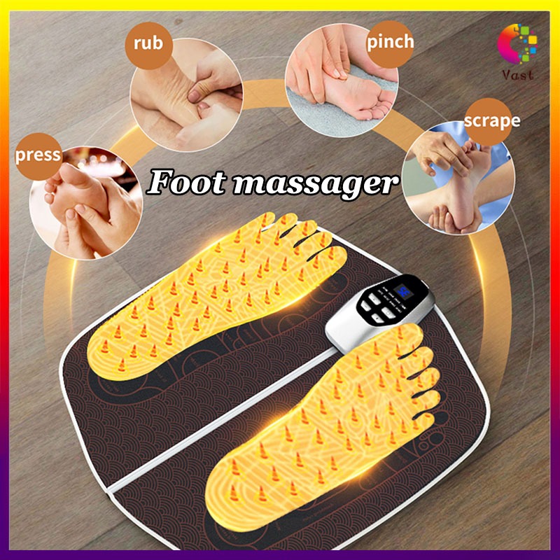 EMS Foot Sole Massage Mat Smart Pulse Home Foot Therapy Machine ...