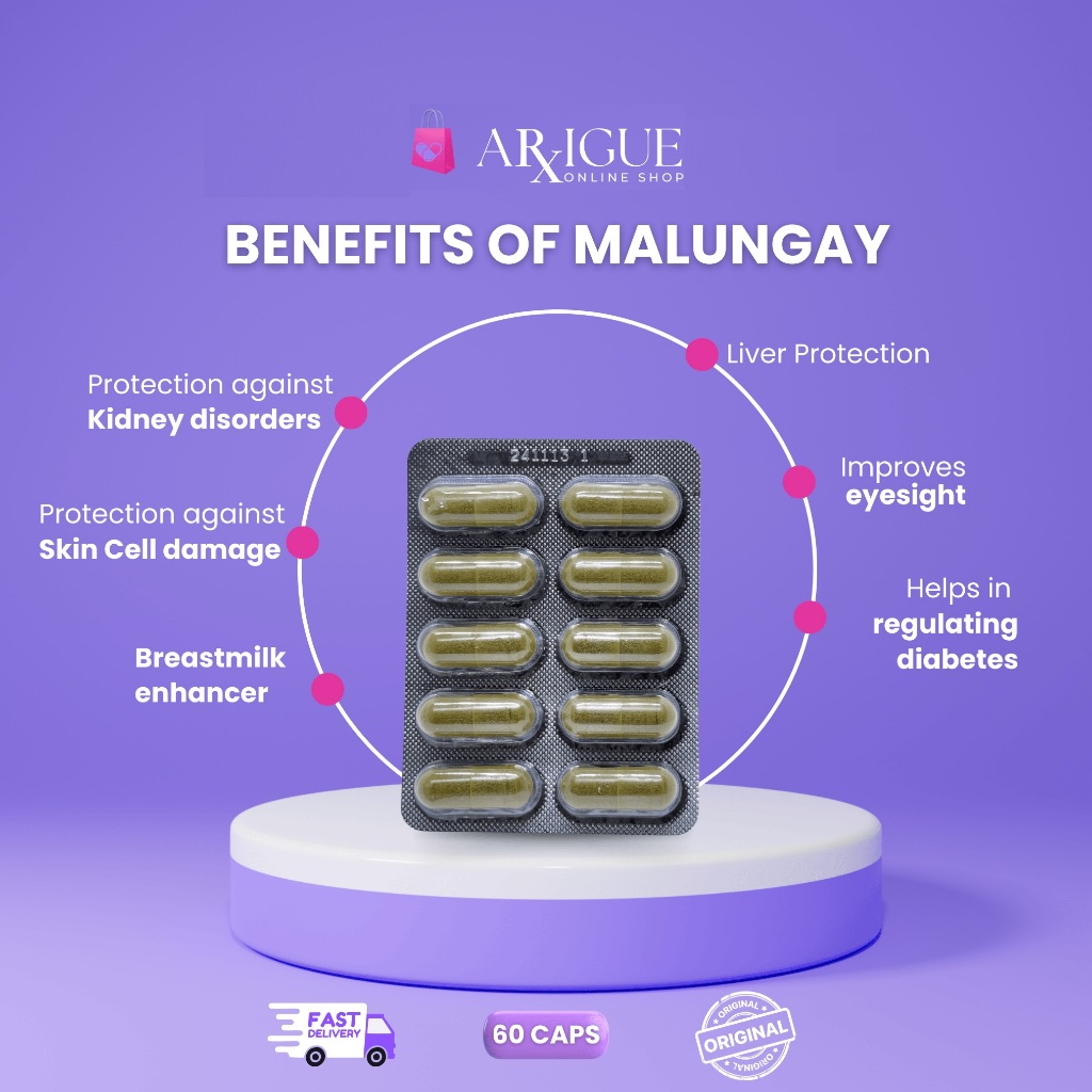 MAMALAC Malunggay Capsule+Red Camote+Banana 60capsules per box | Shopee ...