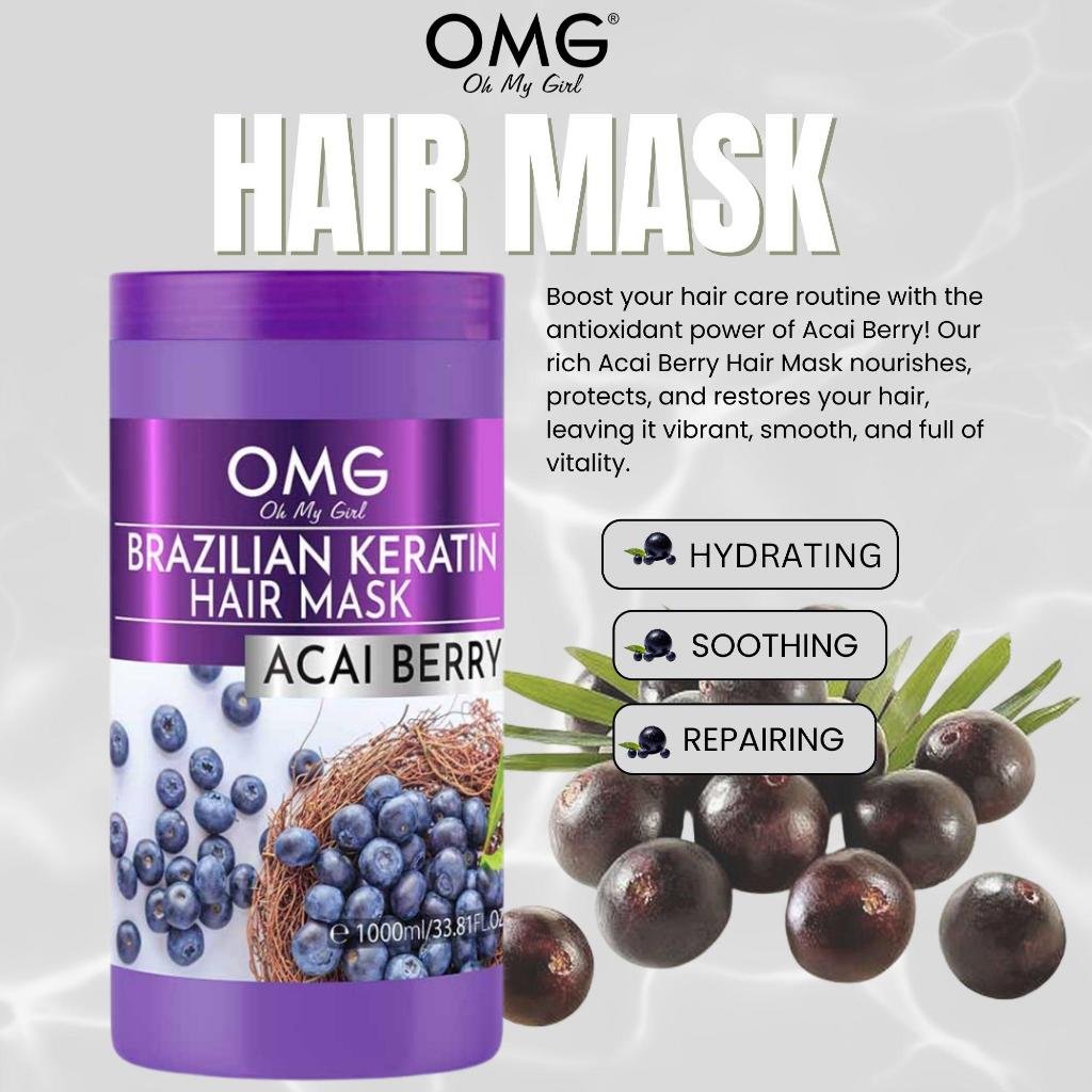 OMG Brazilian Keratin Hair Mask 1000ml | Shopee Philippines