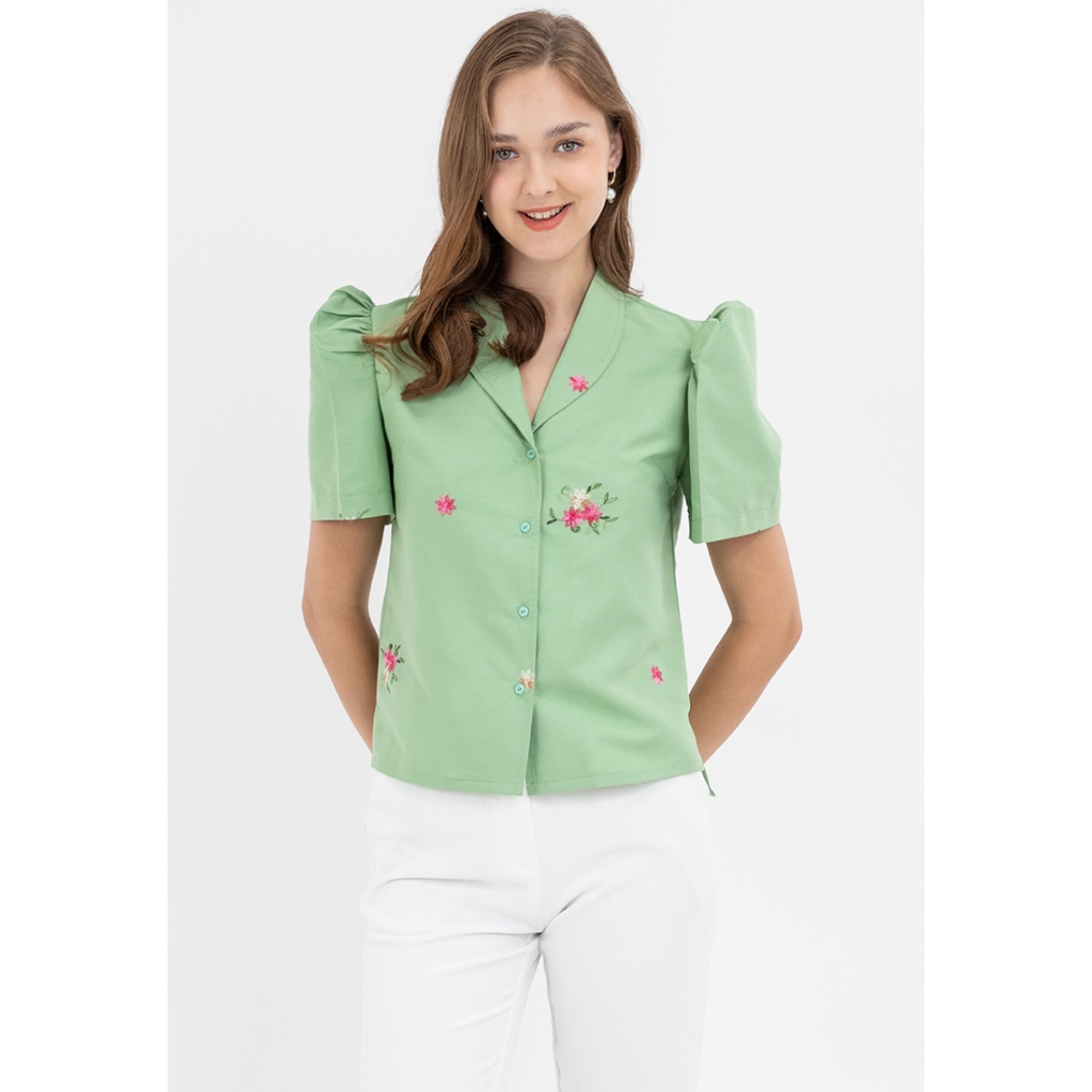 Badomoda AMINA Butterfly Sleeves Blouse | Shopee Philippines
