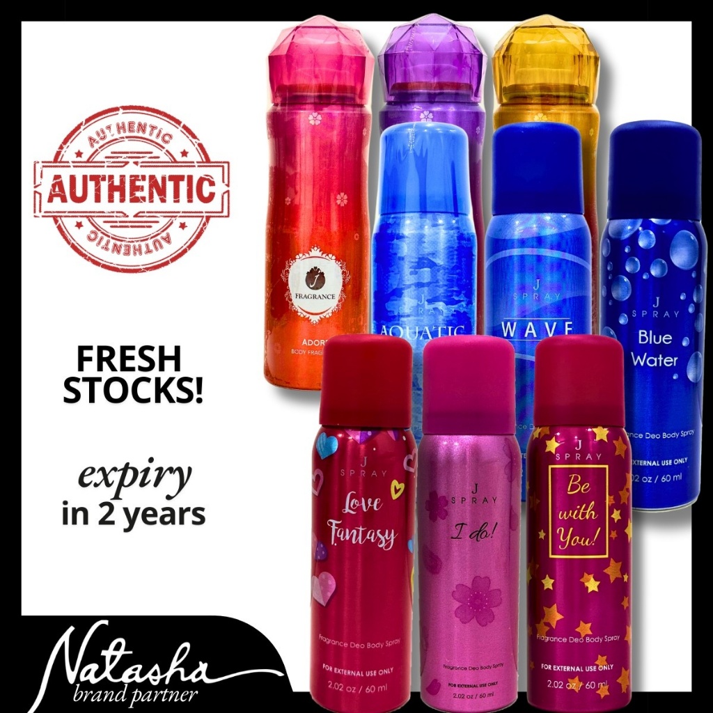 J Fragrance Body Fragrance Admire, Glamour, Charm, Be with You J Spray ...