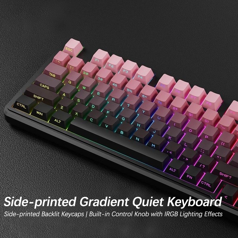 Zeus V102 RGB Mechanical Feel Keyboard 16M RGB Colors Silent Typing ...