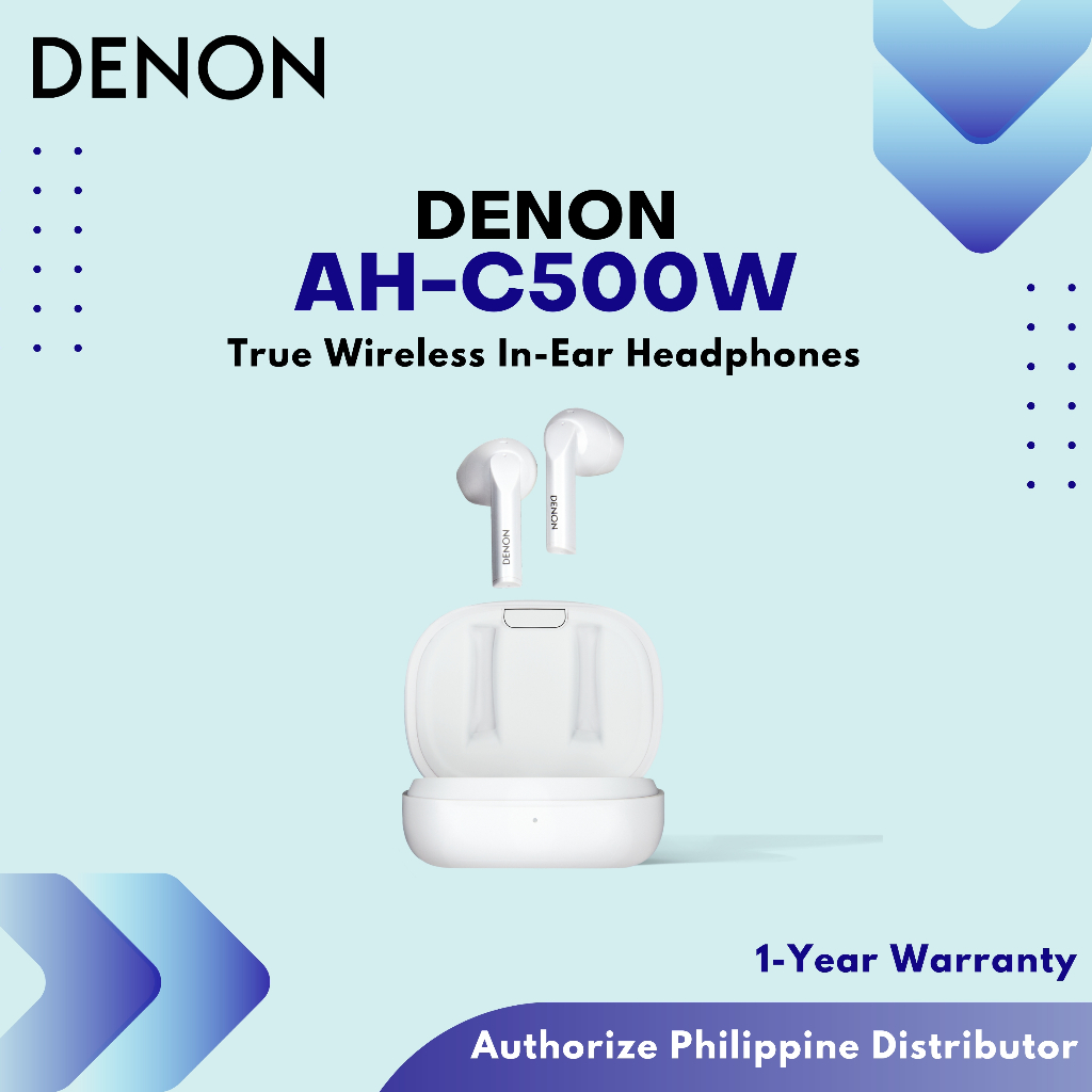Denon AH-C500W Auracast ready true wireless open earbuds - Bluetooth earphones Ver. 5.3 - WHITE ...