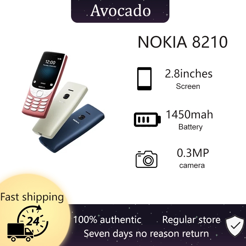 original phone Nokia 8210 4g keypad phone dual sim keypad phone With ...