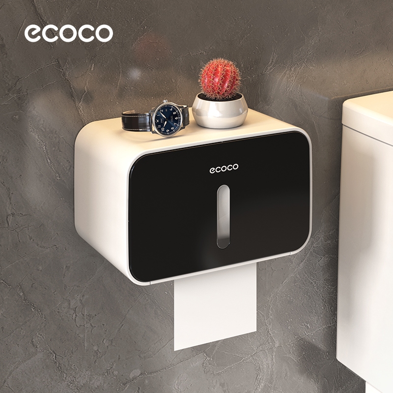 Ecoco Bathroom Tissue Holder Tissue Dispenser Tissue Roll Organizer ...