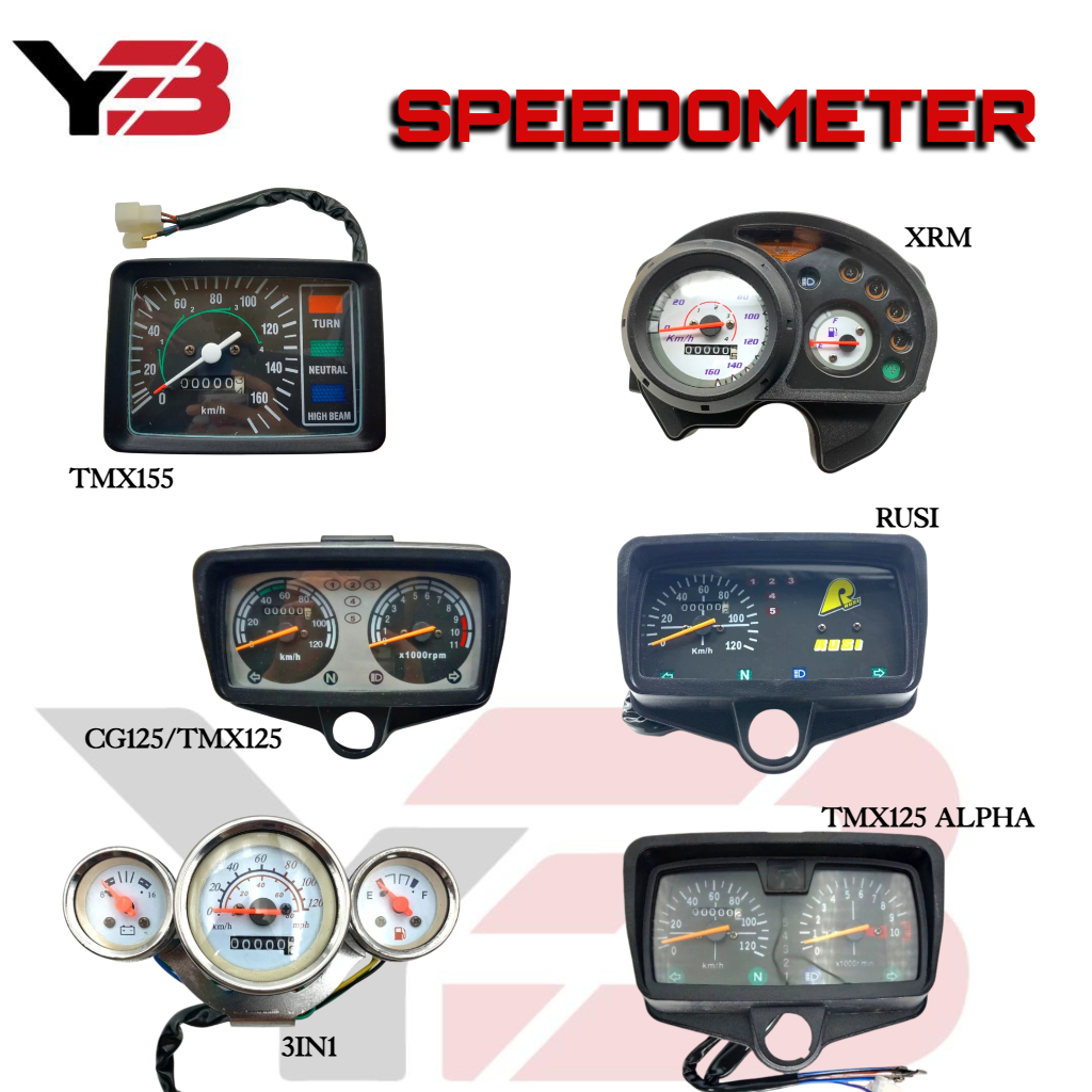 Y3 MOTORCYCLE MOTORCYCLE SPEEDOMETER GAUGE ASSEMBLY FOR TMX155/TMX125 ...