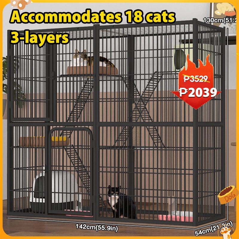 Cat Cage 4 Layer Large Platform Cage for Cat Dog Cat House Pet Cage Cat ...