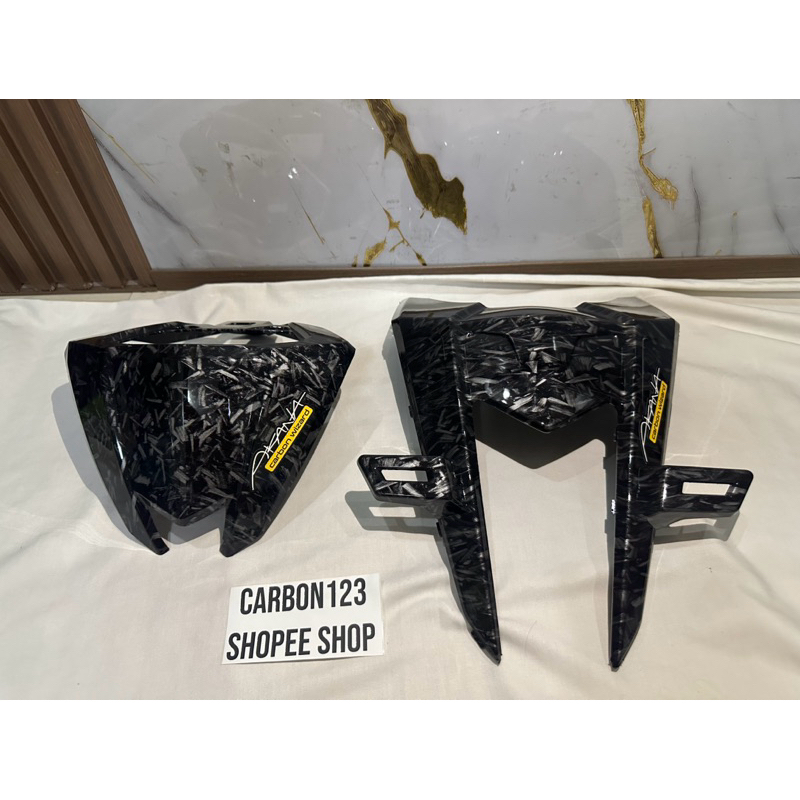 HONDA CLICK V3 FORGE CARBON FRONT PANEL | Shopee Philippines