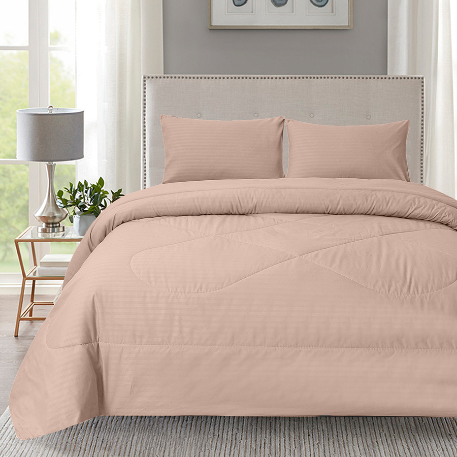 Mandaue Foam Basic Rose Dust Plain Bed in A Bag | Shopee Philippines