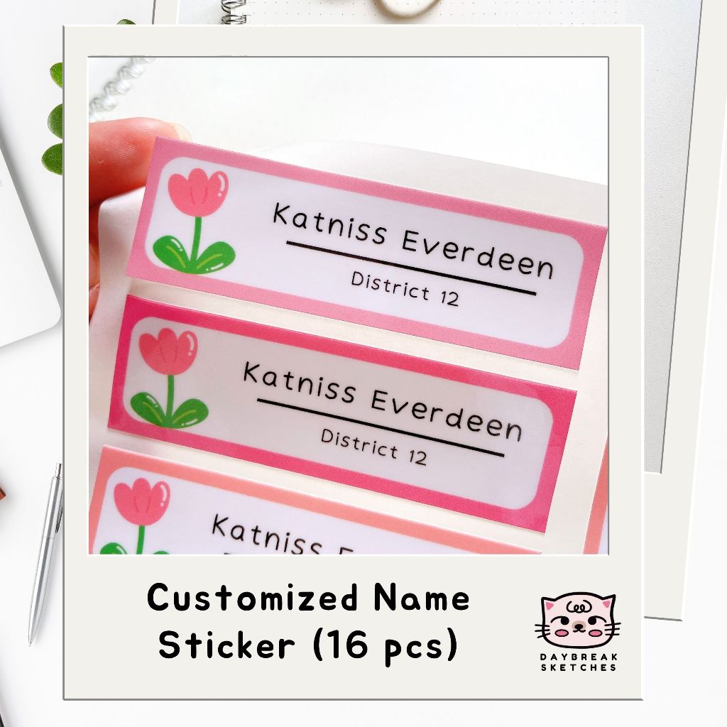Sticker Label | Personalized Name Label | Waterproof, Cute, High ...