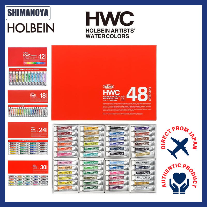 Holbein Artist's Watercolors Set of 5ml Tubes W401 W403 W405 W407 W409 ...