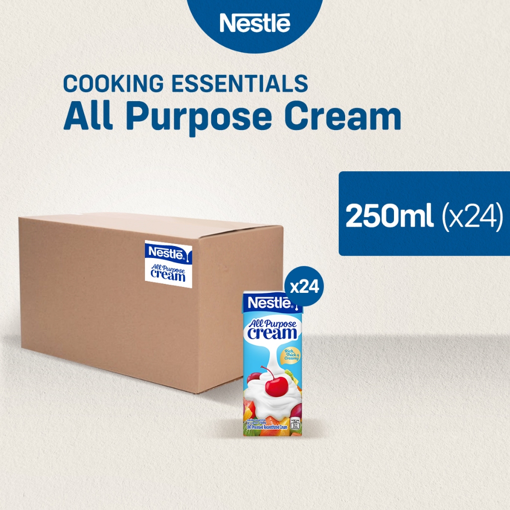 Nestle All-Purpose Cream 250ml - Pack of 24 | Shopee Philippines