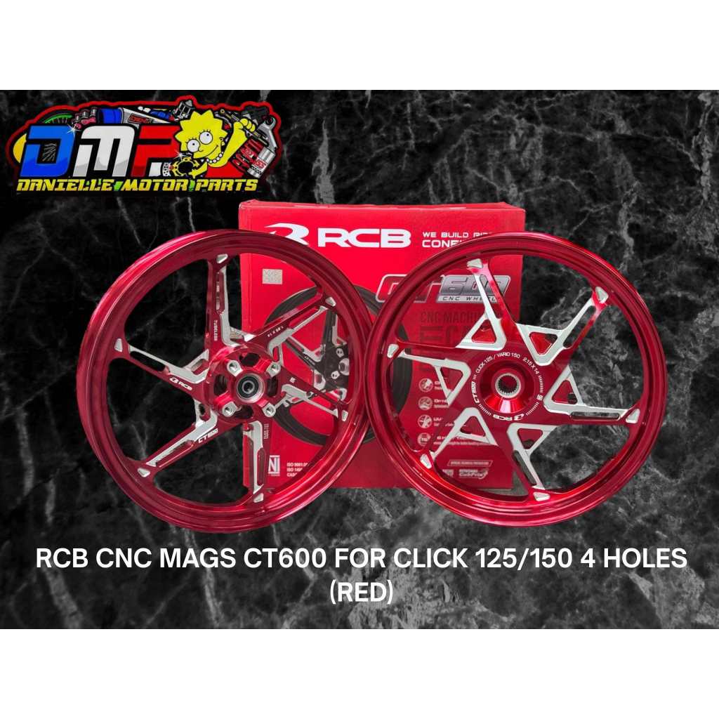 RCB CNC MAGS CT600 FOR CLICK 125/150 4 HOLES | Shopee Philippines
