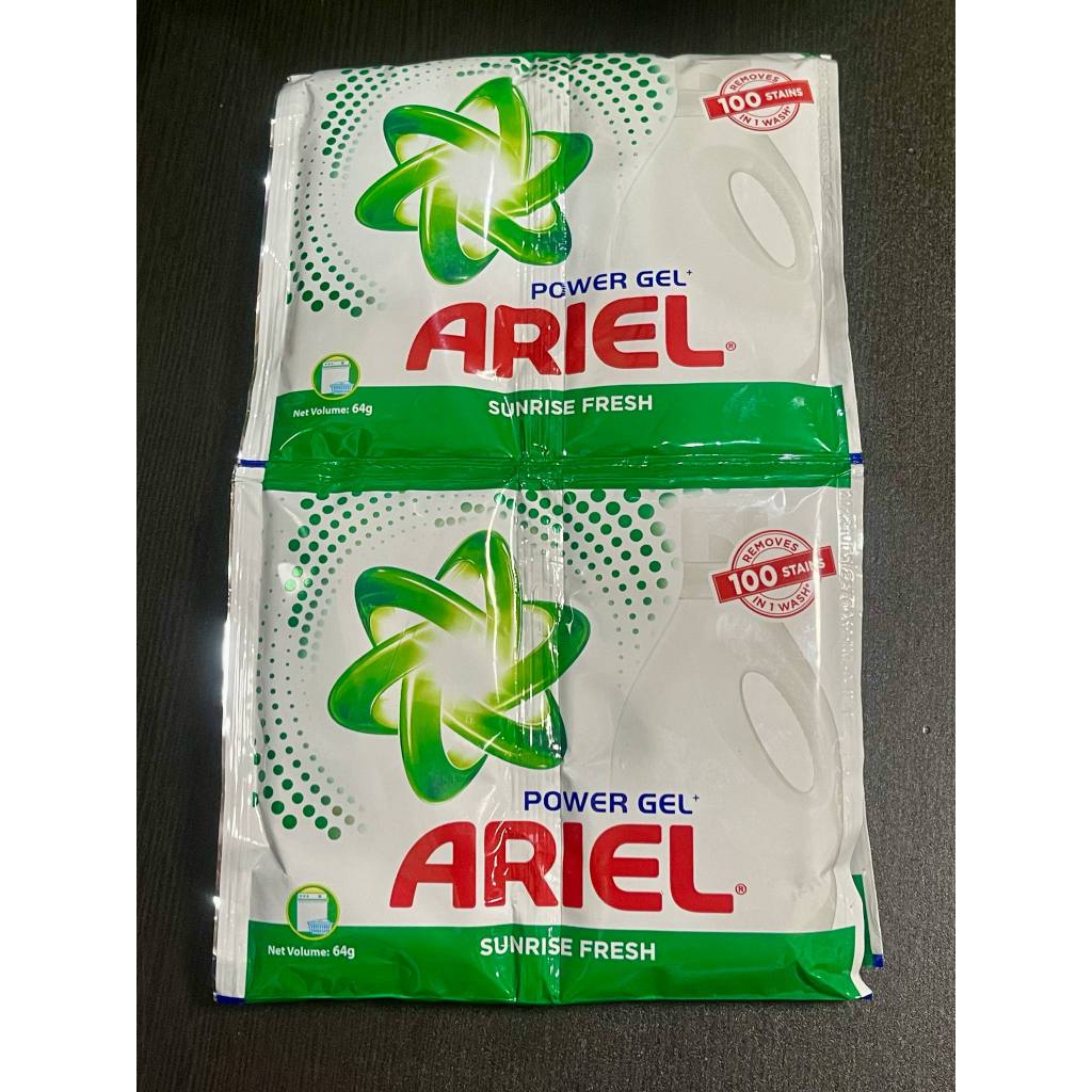ARIEL LIQUID DETERGENT 64g.TWIN SACHETS 6 | Shopee Philippines