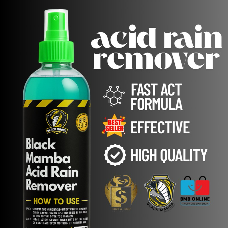 Acid Rain Remover For Car Black Mamba Acid Rain & Glass Stain Remover ...