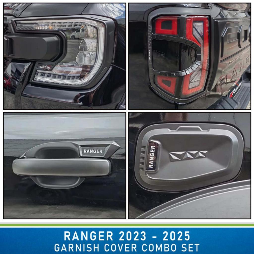FORD RANGER T9 2023 - 2025 GARNISH COVER COMBO SET (MATT BLACK ...