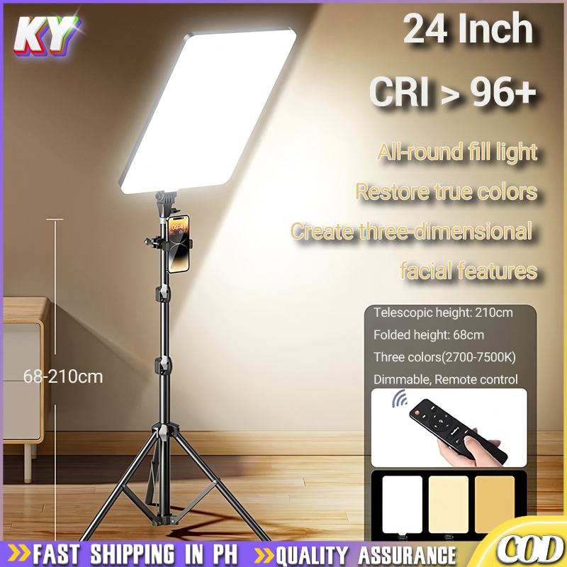 LED Panel Light Video Light Studio Fill Light 11/16/19/24 Inch with ...
