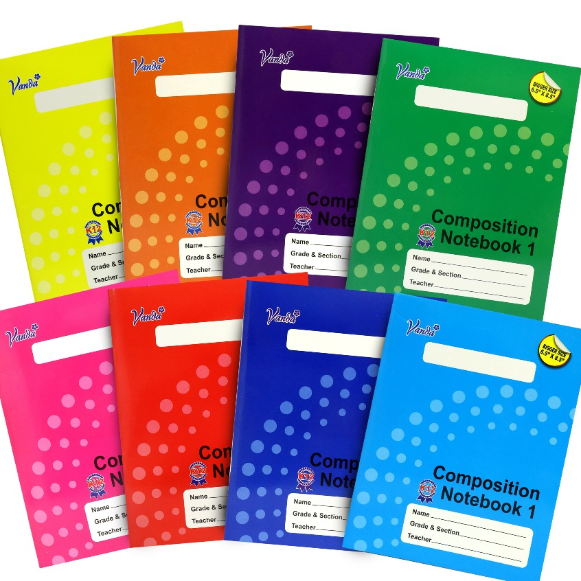 Masaya100 School Supplies K-12 Vanda Writing Notebook Prep,1,2,and3 ...