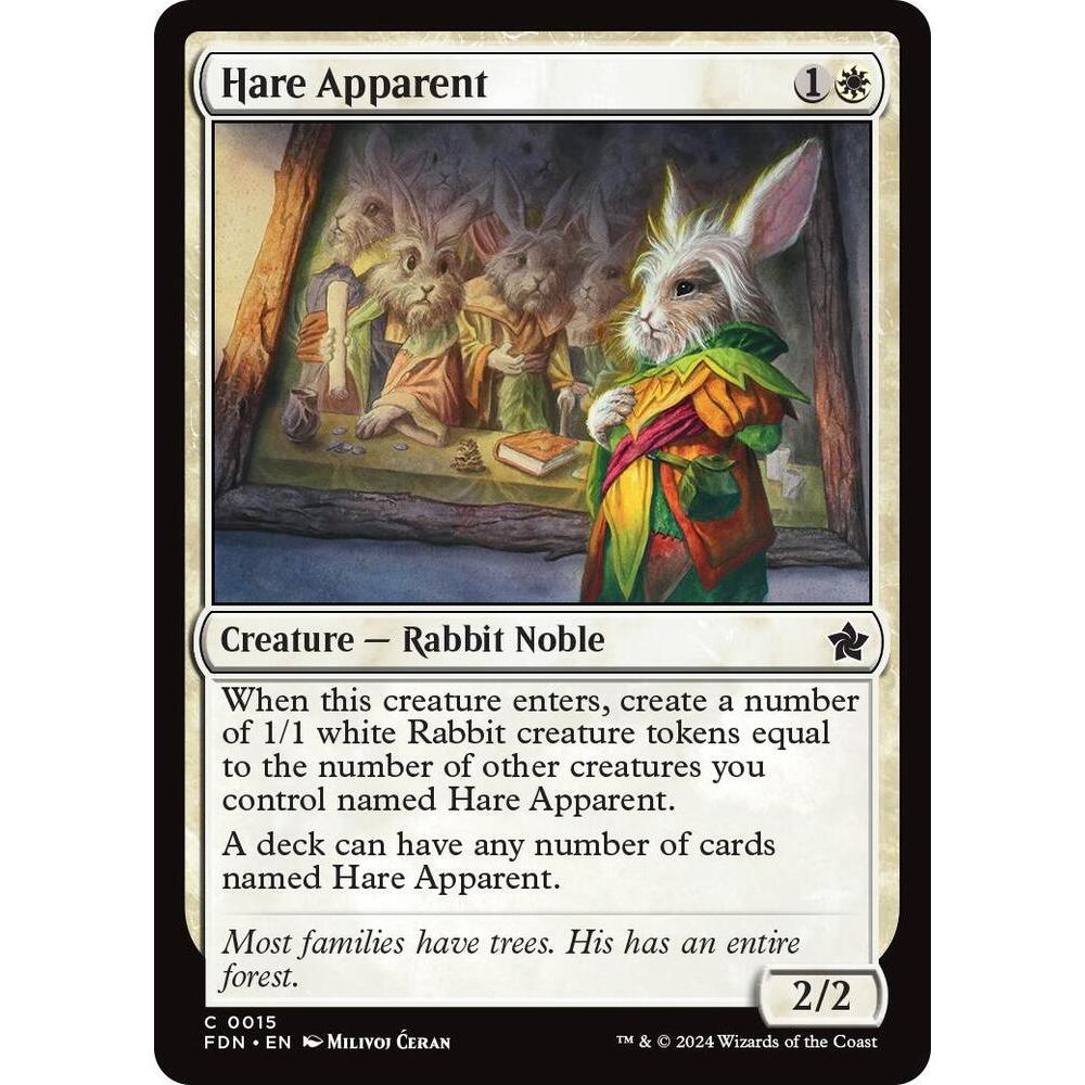 MTG Hare Apparent - Foundations (FDN) Good/LP | Shopee Philippines