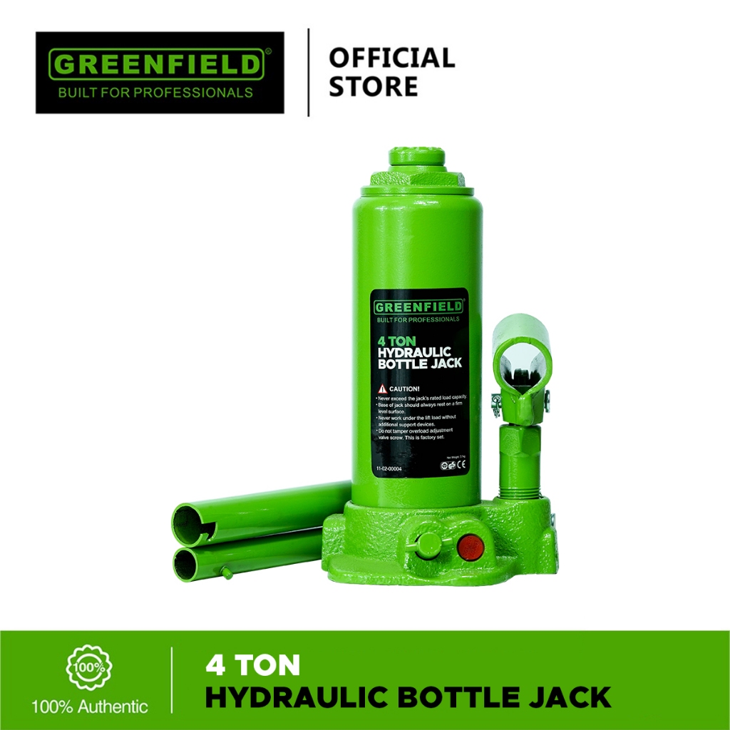 Greenfield Hydraulic Bottle Jack 4T - Mechanic Tools | Shopee Philippines