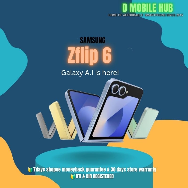Samsung Zflip 6 256/ 512gb 12gb ram Dual sim Snapdragon8 gen3 | Shopee ...