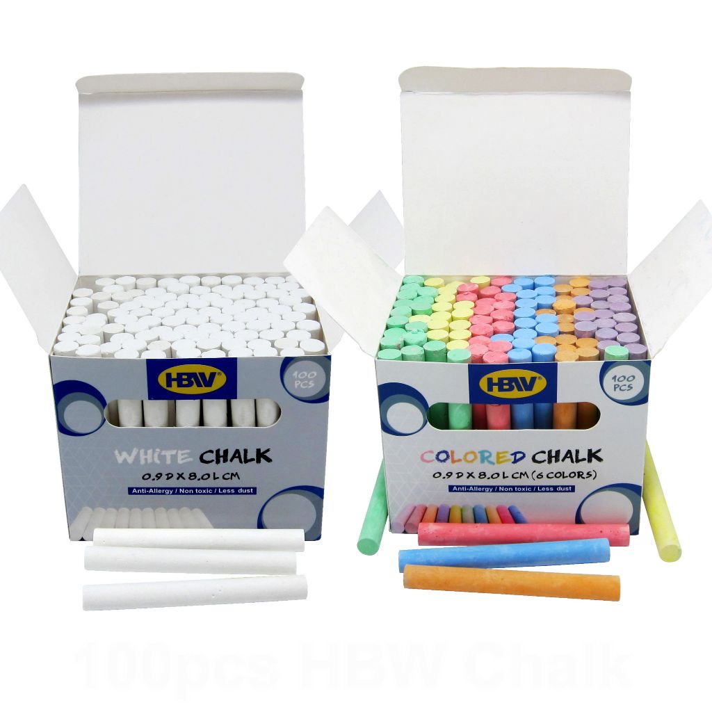 Dustless Chalk Non-Toxic 100 Pieces per Box | Shopee Philippines
