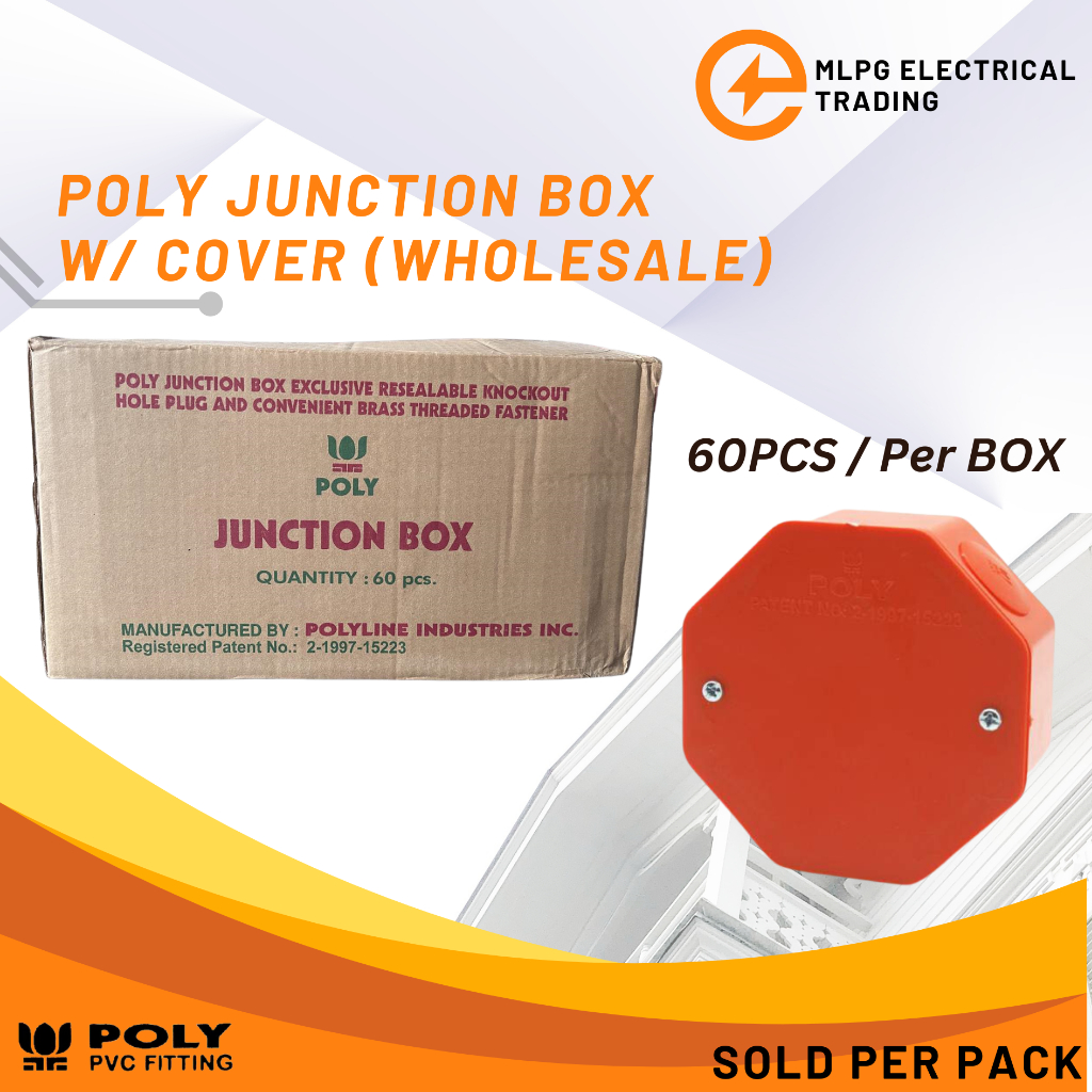 POLY Junction Box w/Cover (60PCS / WHOLESALE) | Shopee Philippines