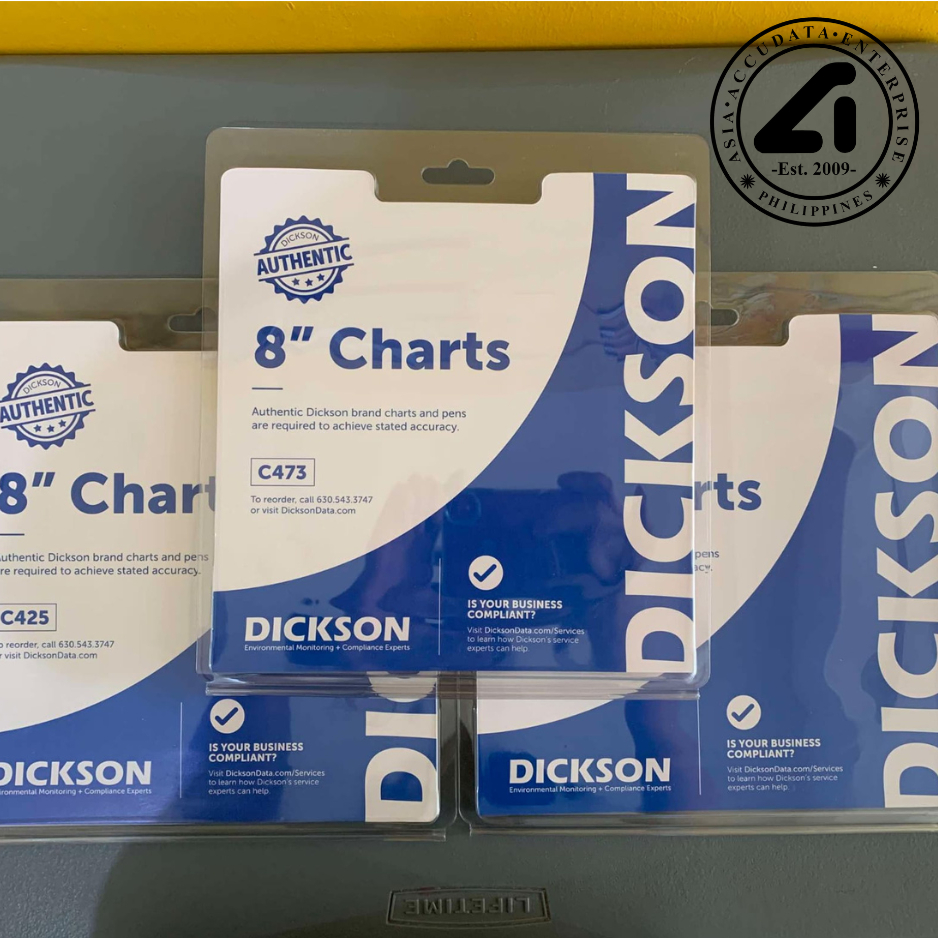 Dickson 8-Inch Circular Chart Recorder Paper – Temperature/Humidity ...