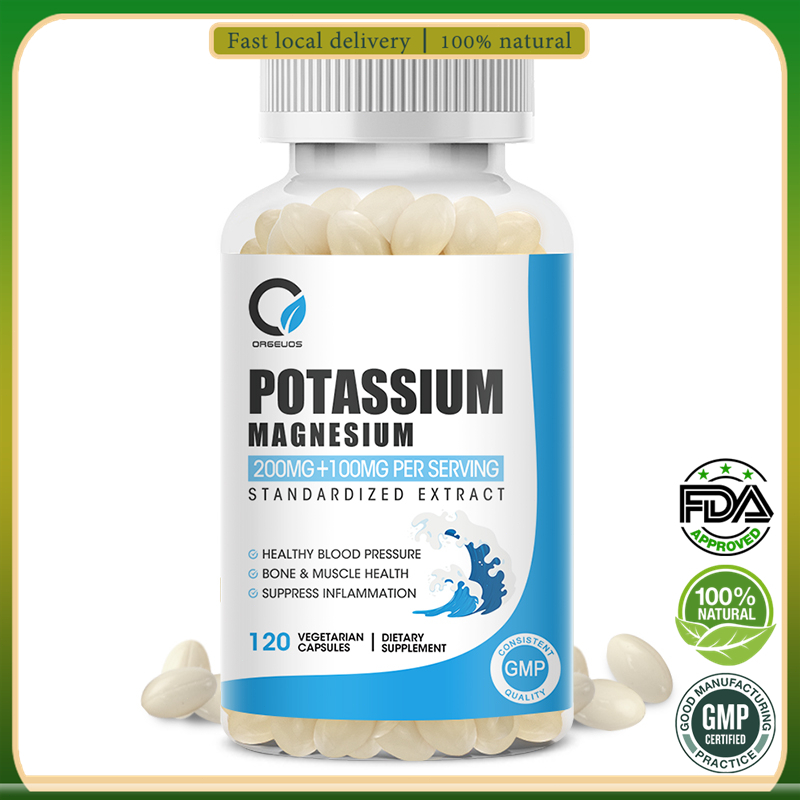 Potassium Magnesium Supplement Magnesium Vitamins Natural Sleep Support ...