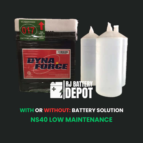 LOW MAINTENANCE NS40 Dyna Force Battery (WITH OR WITHOUT SOLUTION) | Shopee Philippines