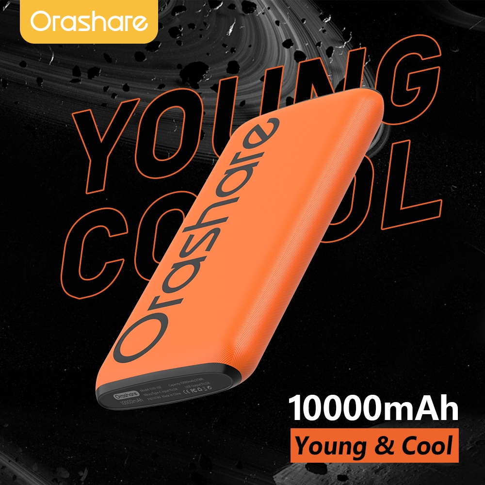 (New Colors) Orashare O10 10000mAh Powerbank Slim and Lightweight Fast ...