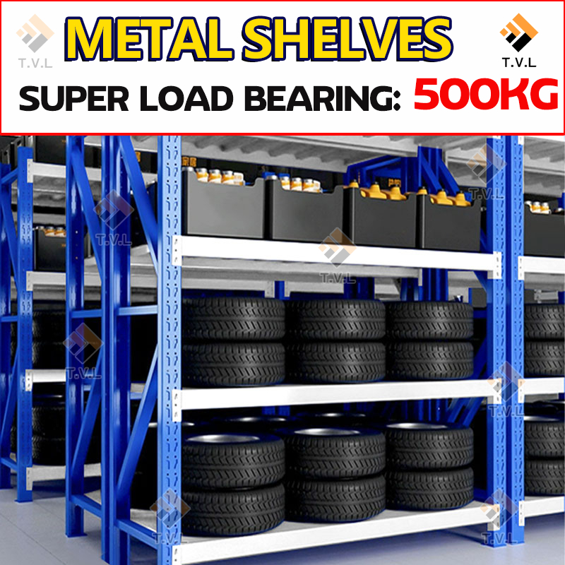 Storage Shelf Industrial Warehouse Heavy Duty rack Blue Warehouse ...